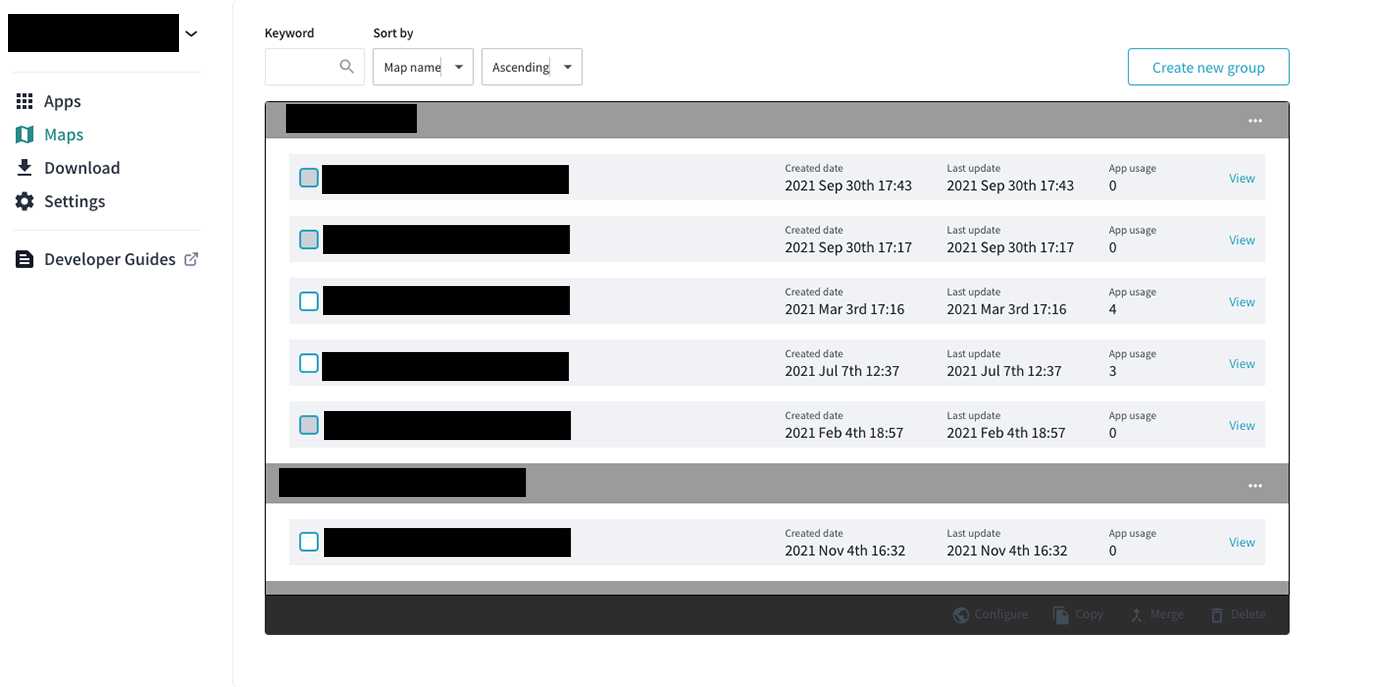 Map Management | Pretia AR Cloud Platform Documenation